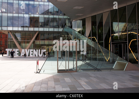 The glass entrance to the underground restaurant 'Australasia ...