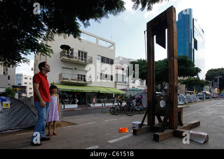A guillotine installation, the symbol of the French Revolution placed ...