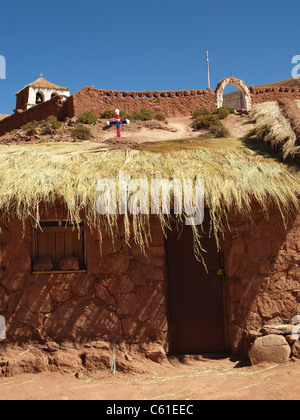 San Pedro de Atacama, straw fence. Atacama Desert, Antofagasta, Chile ...