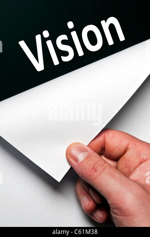 Text sign showing Our Vision. Concept meaning plan for next five to ten ...