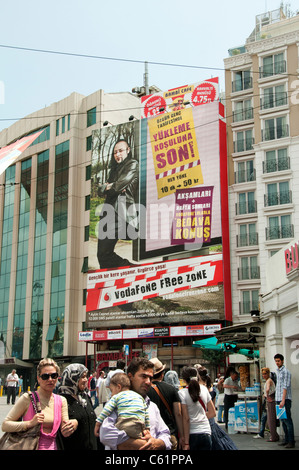 Turkey Istanbul Taksim square shopping arcade Demirören Istiklal Stock ...