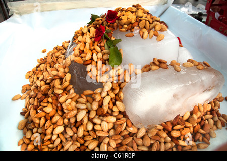 Almonds Almond Nuts Ice Restaurant Turkey Turkish Stock Photo - Alamy