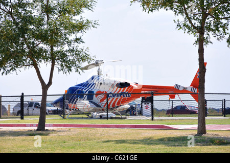 CareFlite, air medical transports, EMS helicopter, Frisco, Texas, USA ...