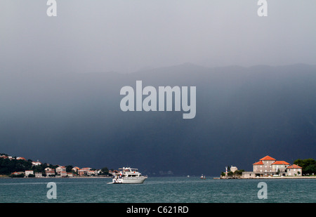 Stormy weather over the Bay of Kotor, Montenegro Stock Photo - Alamy