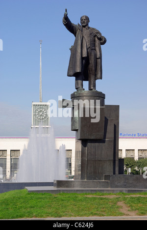 Lenin on the armored car - monument at the Finnish railway station in ...