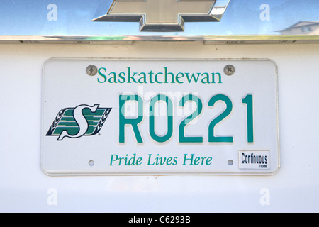 Canadian Saskatchewan car registration license plate MGJ 554 May 1984 ...