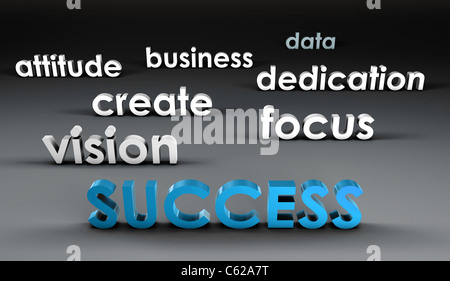 Success at the Forefront in 3d Presentation Stock Photo - Alamy