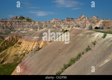 Yellow Mounds Overlook, Badlands National Park, South Dakota Stock ...