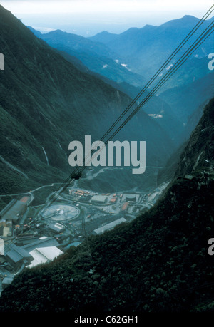 PT Freeport Indonesia's Grasberg mine site, reached by the world's ...