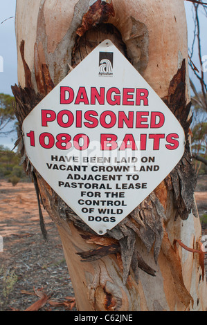 Warning notice of the laying of 1080 poison baits for the control of ...