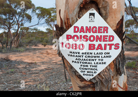 Warning! Rodent Bait Sign Stock Photo: 112366965 - Alamy
