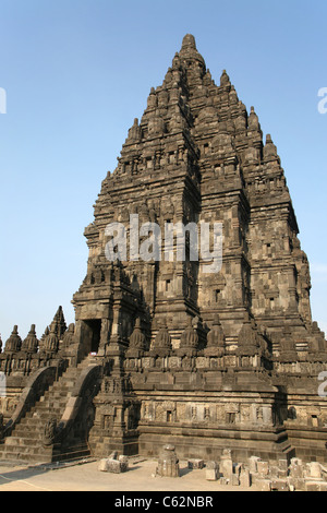 Candi Shiva temple at Prambanan, the largest Hindu temple in Indonesia ...