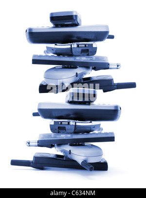 Stack of Mobile Phones Stock Photo - Alamy