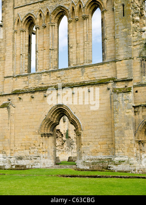 Byland Abbey Church West Front Showing Great Wheel Rose Window North ...