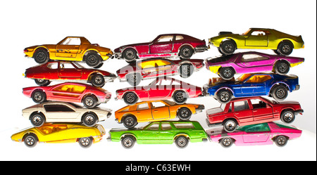 Pile of old toys cars Stock Photo - Alamy