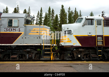 Canadian Pacific diesel locomotives in Canadian Pacific rail yard in ...