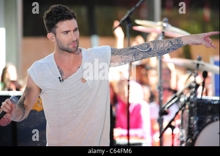 Adam Levine on stage for NBC Today Show Concert with Maroon 5 ...