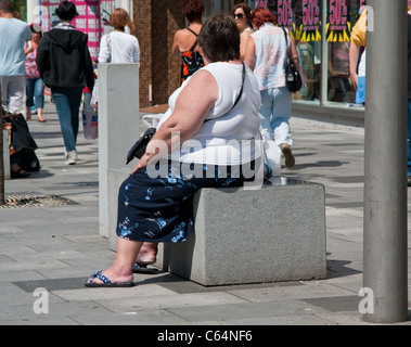 Obesity. Rolls of fat on an obese person Stock Photo - Alamy