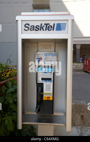 sasktel public payphone Saskatoon Saskatchewan Canada Stock Photo - Alamy