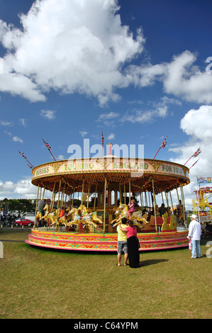 Carousel at Paignton Regatta Fair, Paignton, Tor Bay, Devon, England ...