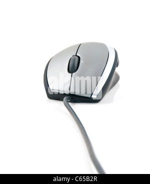 Gray computer mouse isolated on white Stock Photo - Alamy