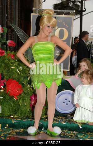 Tinkerbell at the induction ceremony for Star on the Hollywood Walk of ...