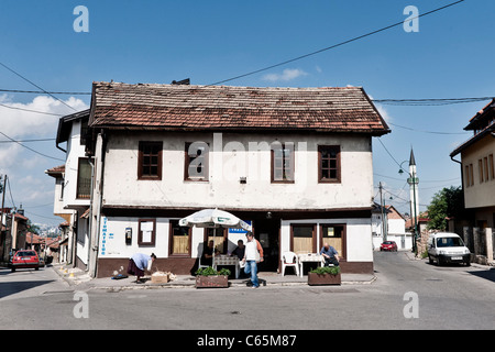An old street (mahala) in Vratnik, old part of Sarajevo. Bosnia and ...