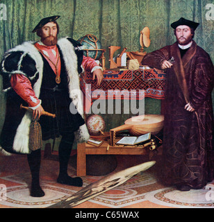 Hans Holbein the Younger The Ambassadors Stock Photo - Alamy