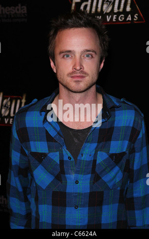 Aaron Paul in attendance for FALLOUT: NEW VEGAS Launch Party, Rain at ...