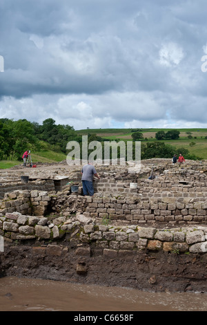 Excavations at Roman Vindolanda Stock Photo - Alamy