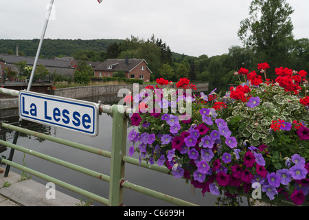 River the Lesse in Han sur Lesse, Ardennes, Belgium Stock Photo - Alamy