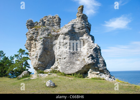 rauk jungfrun (virgin), lickershamn, gotland, gotlands län, sweden ...