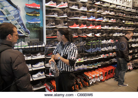 A Foot Locker store in Times Square in New York is seen on Sunday Stock ...