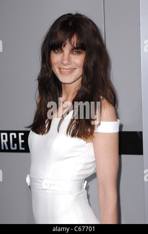 Michelle Monaghan (wearing a Versace dress) at arrivals for SOURCE CODE ...