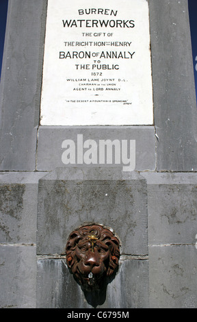 Victorian commemorative public drinking fountain in the town centre of ...