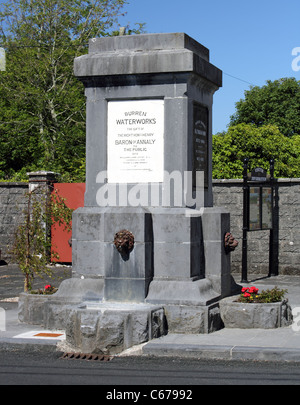 Victorian commemorative public drinking fountain in the town centre of ...