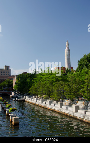 Rhode Island, Providence. Providence River Park. Historic landmarks ...