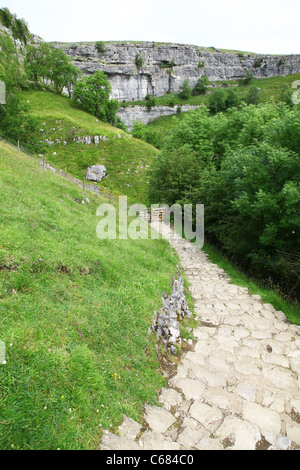 Steps at Malham Cove Yorkshire Stock Photo - Alamy
