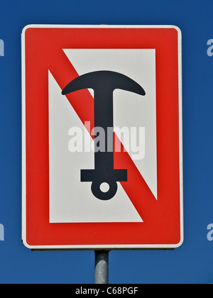 anchoring forbidden sign Stock Photo - Alamy