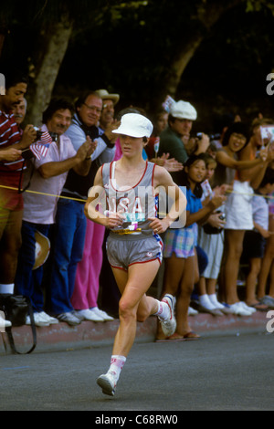 Joan Benoit (USA) Women's Marathon Gold, 1984 Olympic Summer Games ...
