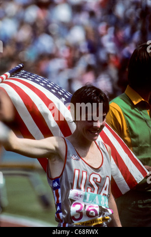 Joan Benoit (USA) Women's Marathon Gold, 1984 Olympic Summer Games ...