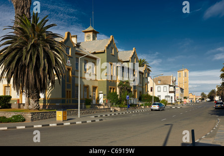 historical German colonial building, old post now municipal office ...