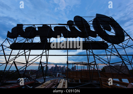 Denver, CO - The Olinger Mortuary sign converted to read Linger ...