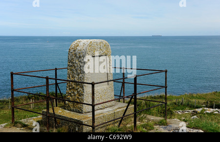 Monument to the Royal Charter Disaster in 1859. The ship was torn to ...
