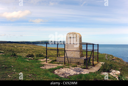 Monument to the Royal Charter Disaster in 1859. The ship was torn to ...