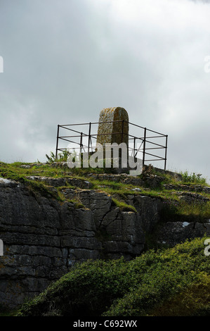 Monument to the Royal Charter Disaster in 1859. The ship was torn to ...
