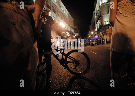 Police closes a street to avoid riots Stock Photo - Alamy
