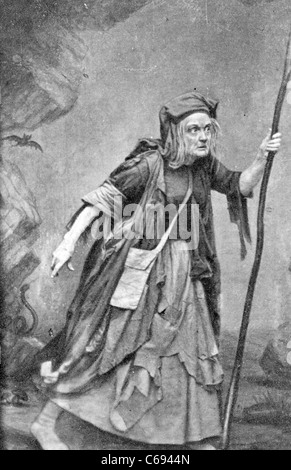 Charlotte Cushing, in costume as Meg Merrilies, full-length portrait ...