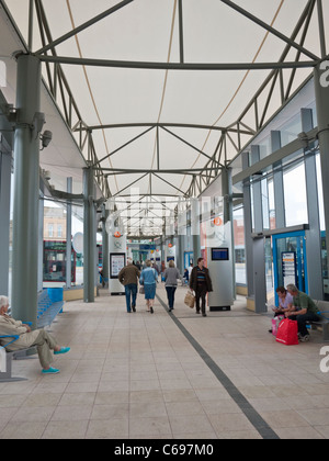 Inside the new Wolverhampton bus station, opened in 2011. England, UK ...