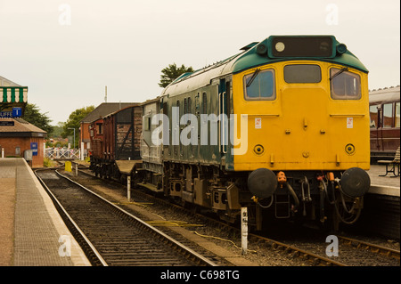 Class 25 Diesel Locomotive stands at Sheringham Station North Norfolk ...